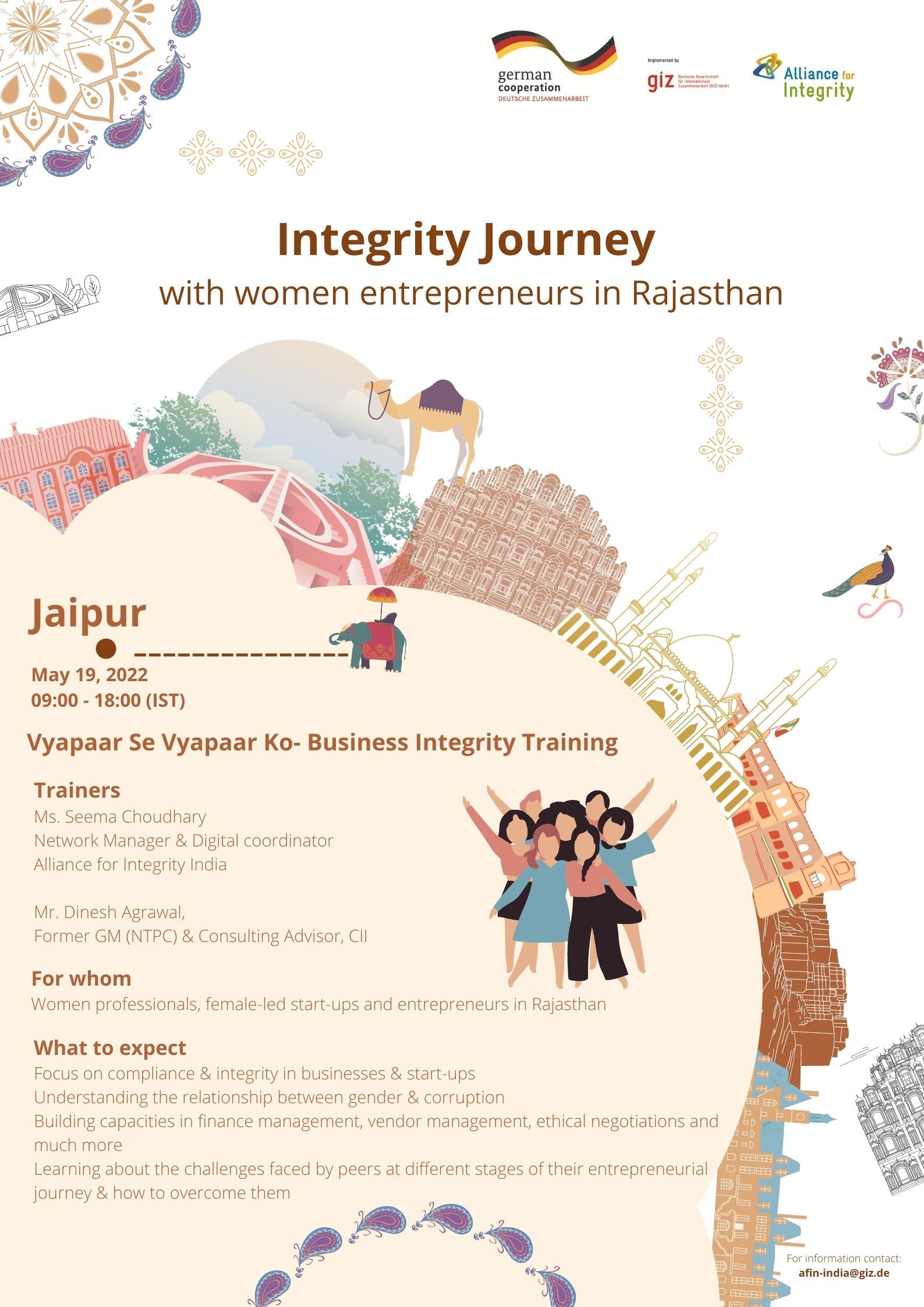 Integrity Journey with Women entrepreneurs - Alliance for Integrity