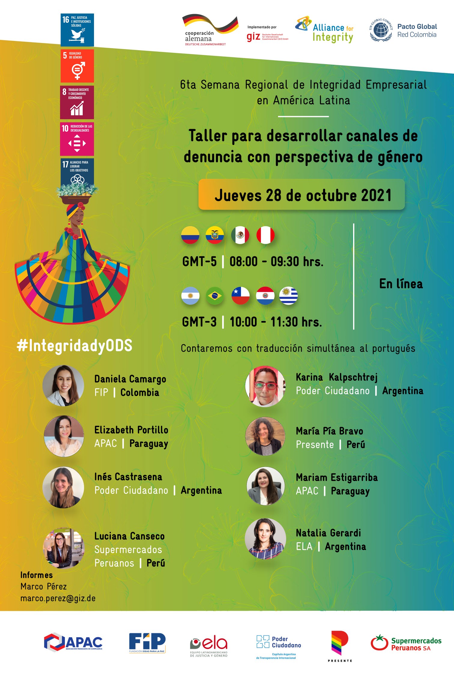 Taller para desarrollar canales de denuncia con perpsectiva de género ...